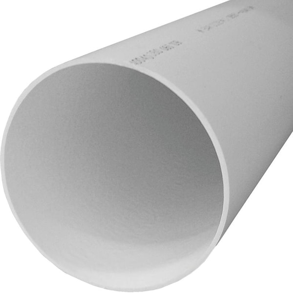 Genova JM Eagle Pipe, 3 in, 10 ft L, Solvent Weld, PVC, White 2725 | Zoro